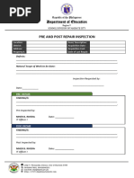 Pre Repair Inspection and Evaluation Report | PDF