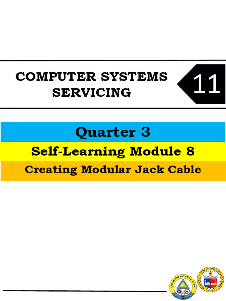 Computer Systems Servicing: Self-Learning Module 8 | PDF | Manufactured Goods | Telecommunications