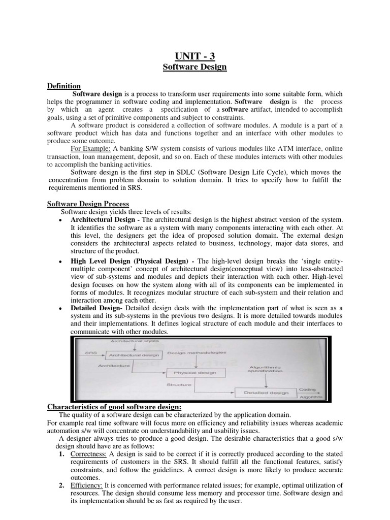 UNIT-3-Design Principles and Methodologies SE | Download Free PDF | Abstraction (Computer ...