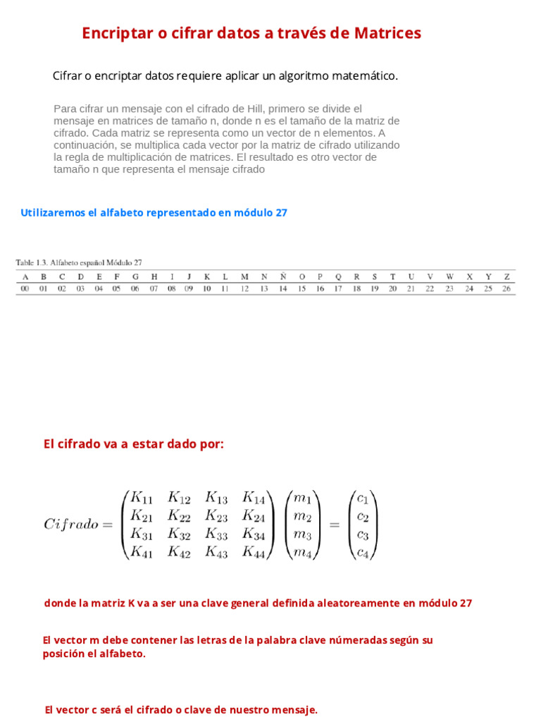 Encriptar_datos_en_base_a_matrices | PDF