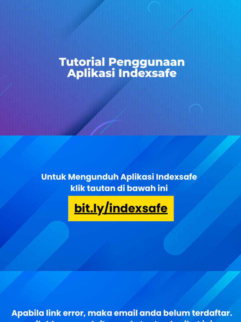 Panduan Unduh Aplikasi Indexsafe | PDF
