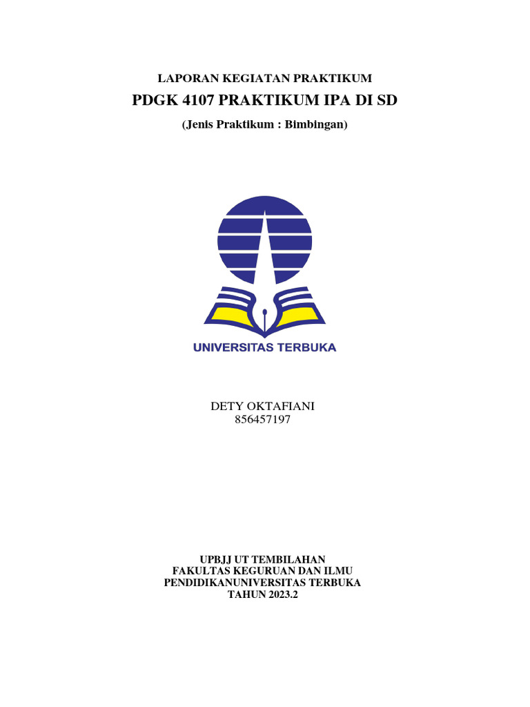 Dety Oktafiani Praktikum Bimbingan 1 | PDF | Kesehatan Holistik | Sains & Matematika