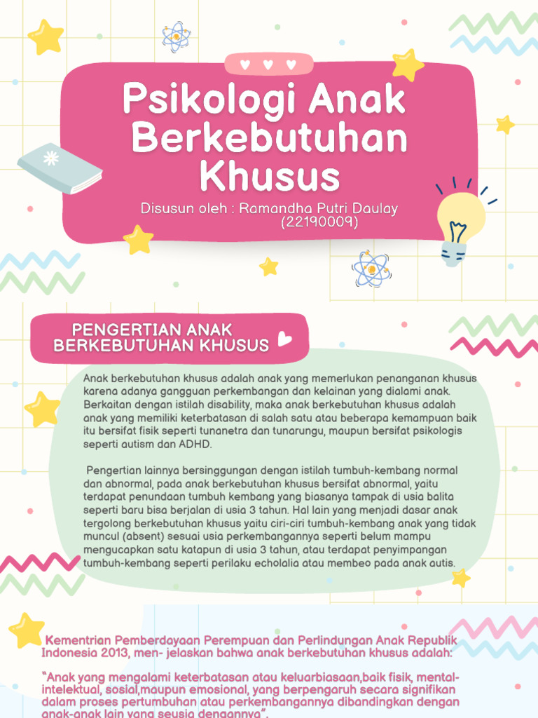 Psikologi Anak Berkebutuhan Khusus (Mandha) | PDF | Pengembangan Diri