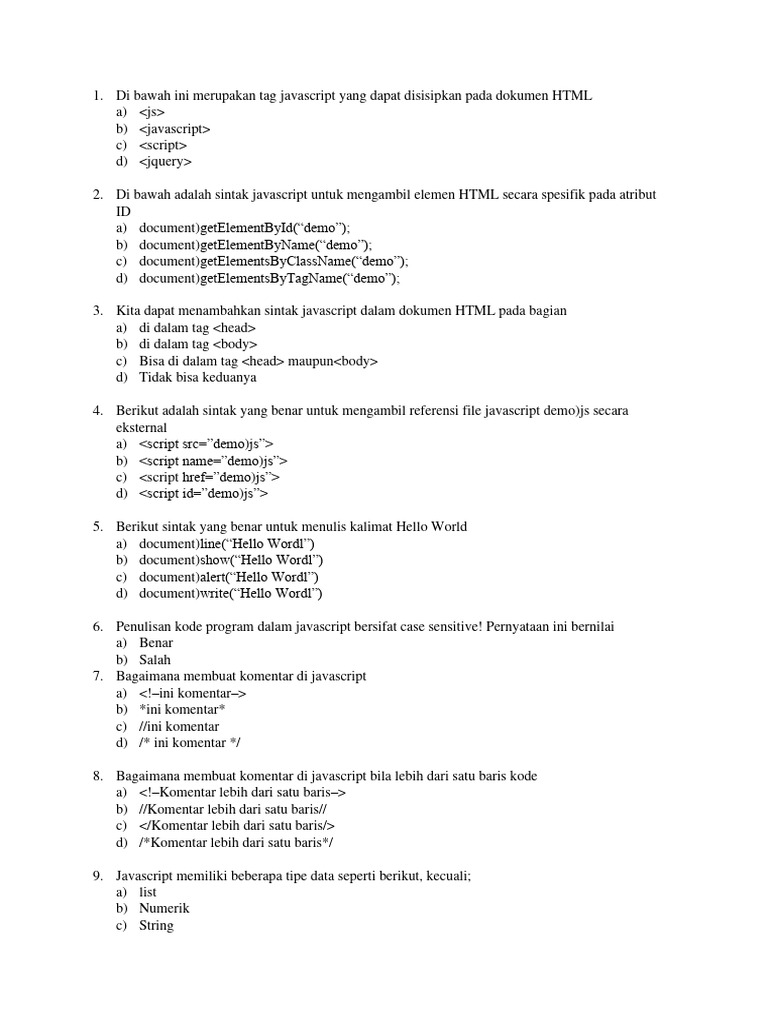 Kumpulan Soal Final WP1 | PDF