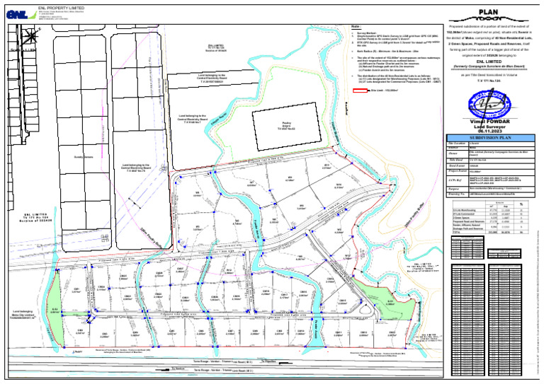 Subdivision Plan - Commercial - Grand Moka - 06.11 | PDF