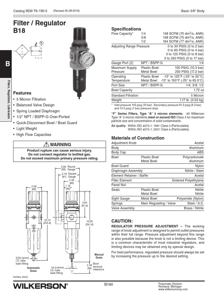 9EM-B18 Air Filter | PDF | Filtration