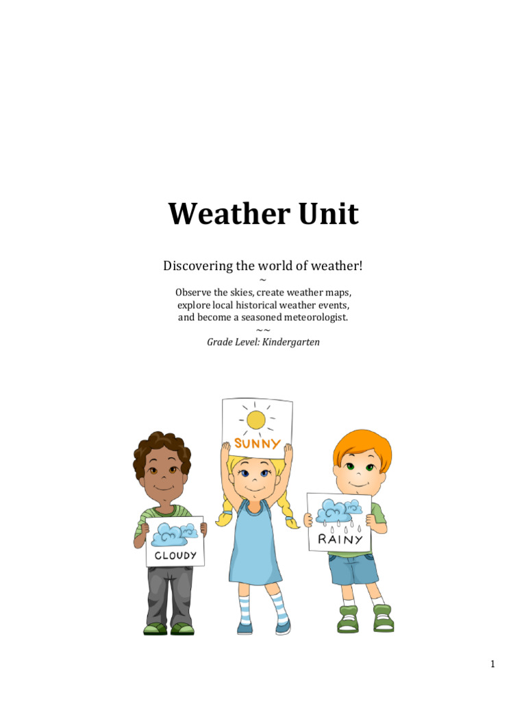 Kindergarten Weather Explorers | PDF | Weather | Weather Forecasting