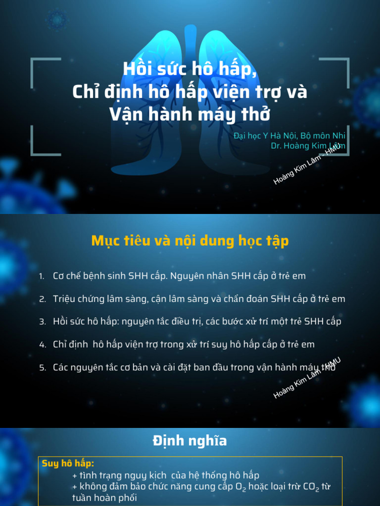 Suy Hô Hấp. SĐH. Dr Lâm. 2021 | PDF