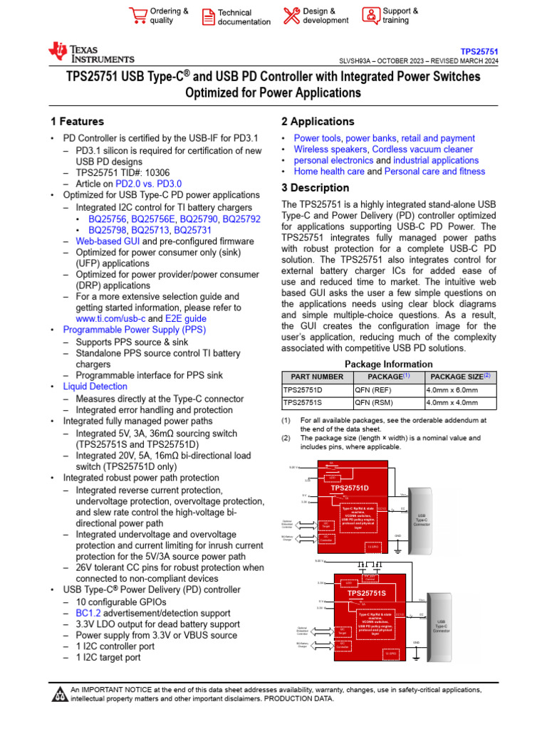 Tps 25751 | PDF | Electronics | Computer Engineering