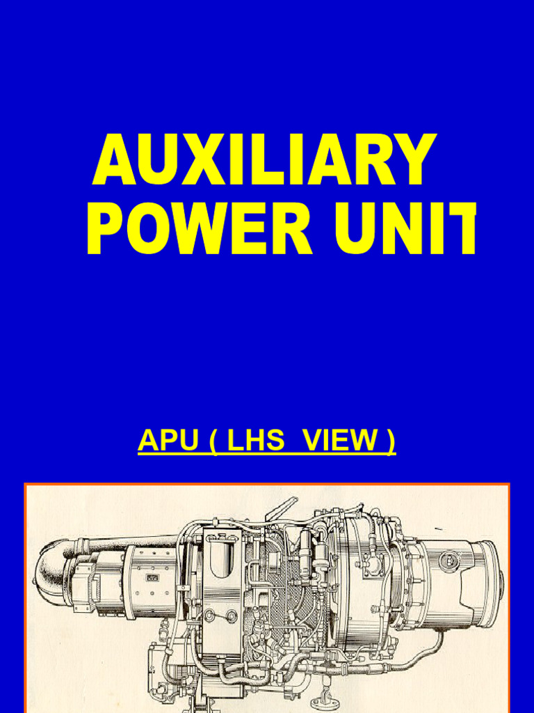 APU | PDF | Bearing (Mechanical) | Valve