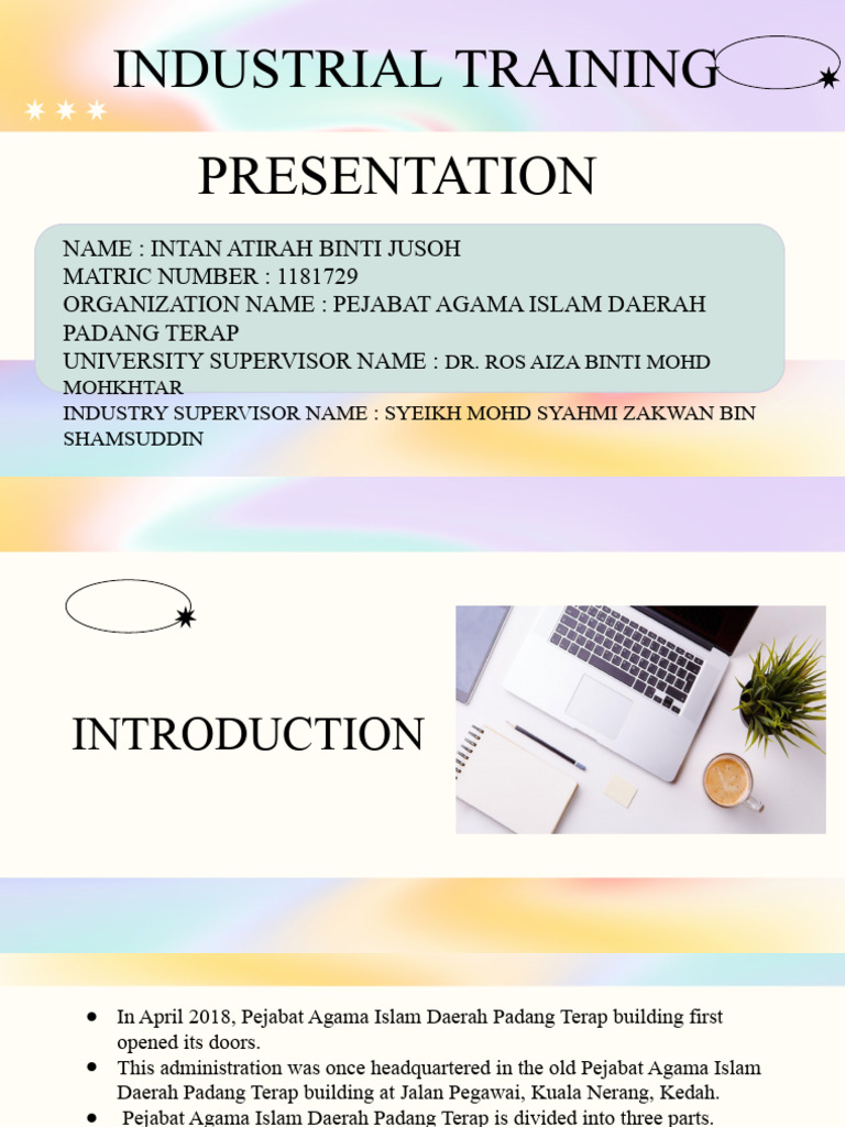 Industrial Training Presentation | PDF | Ummah