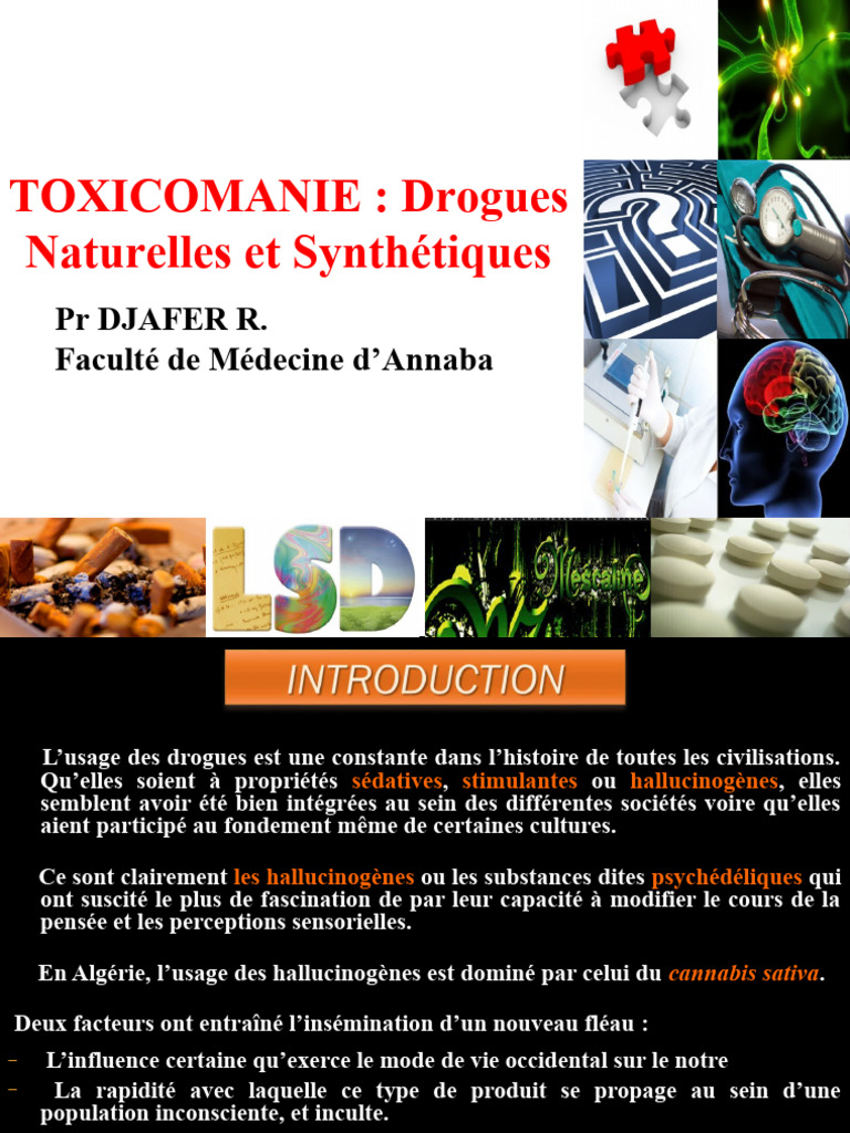 Drogues : Naturelles, Synthétiques et Effets | PDF | Pharmacodépendance | Hallucinogène