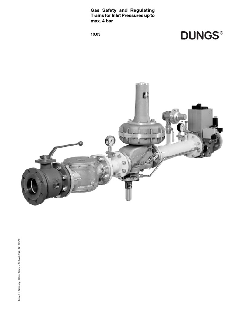 Gasstrecke Dungs Eng | PDF | Valve | Pressure