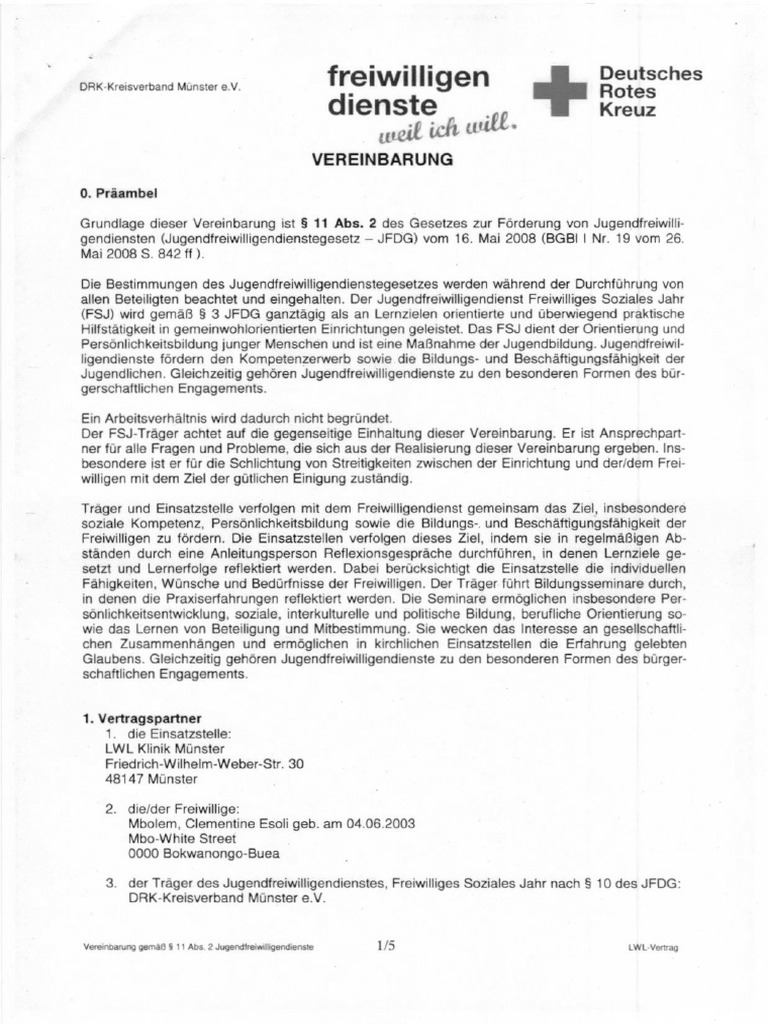 Vereinbarung Clementine | PDF