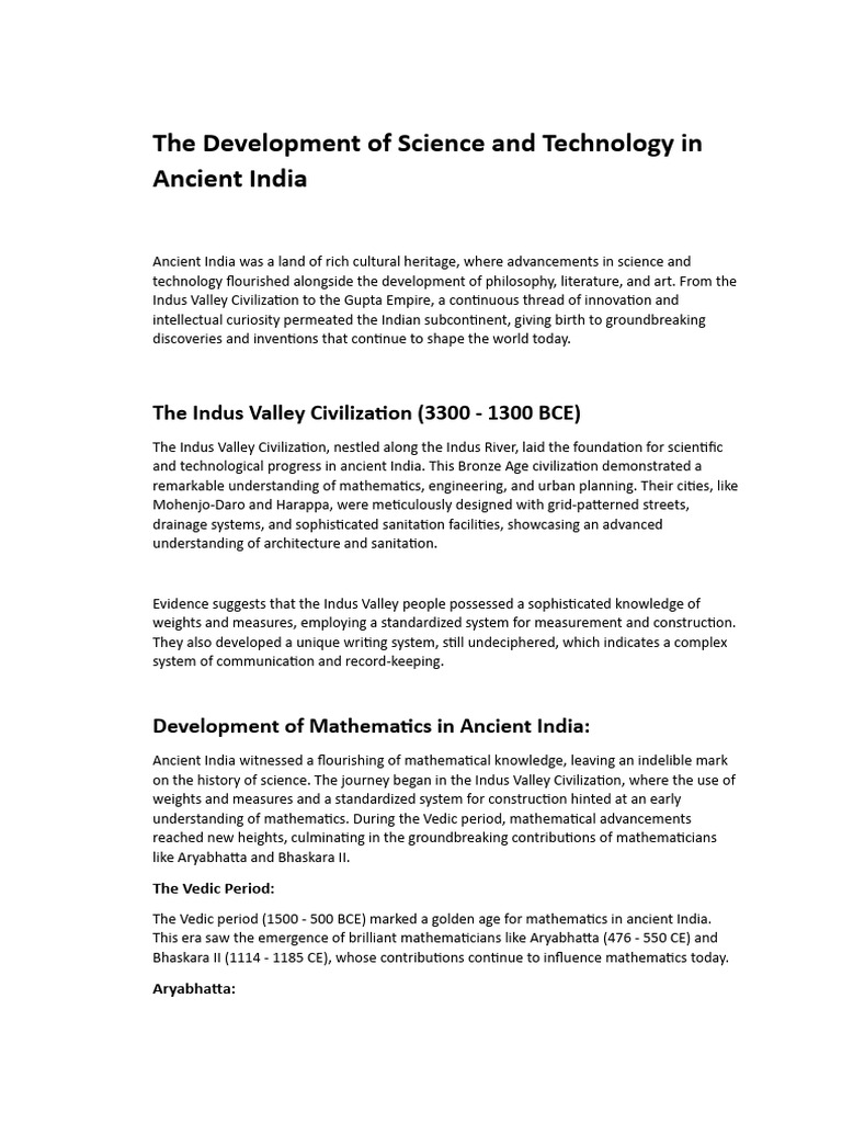 Advancements in Ancient Indian Science | PDF | Ayurveda | Alchemy