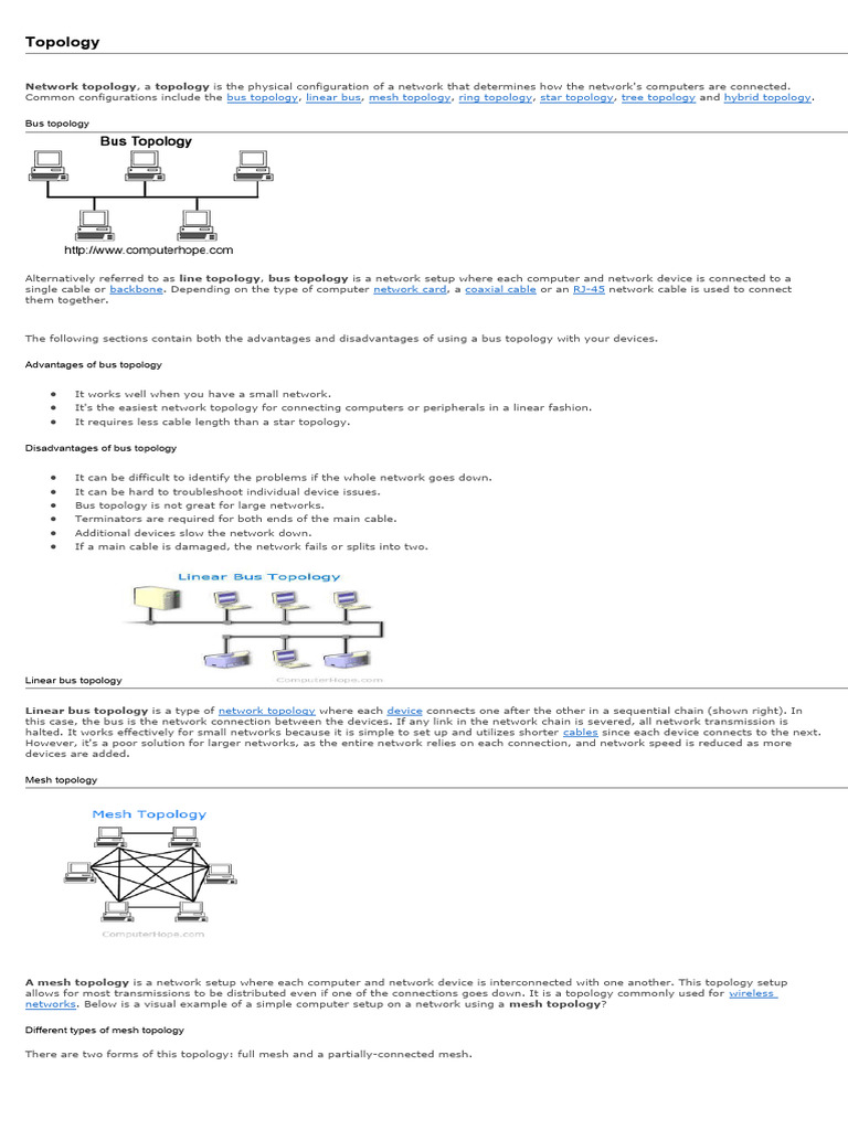 Topology Networks g10 | PDF | Network Topology | Computer Network