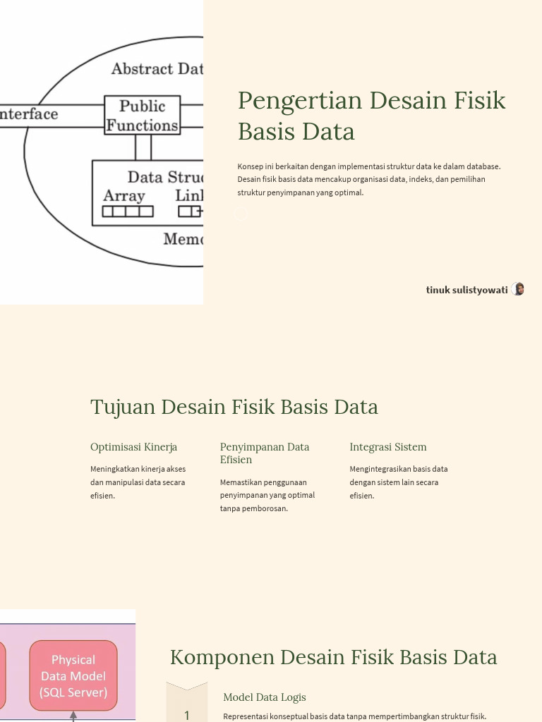 Desain Fisik Basis Data | PDF | Komputer