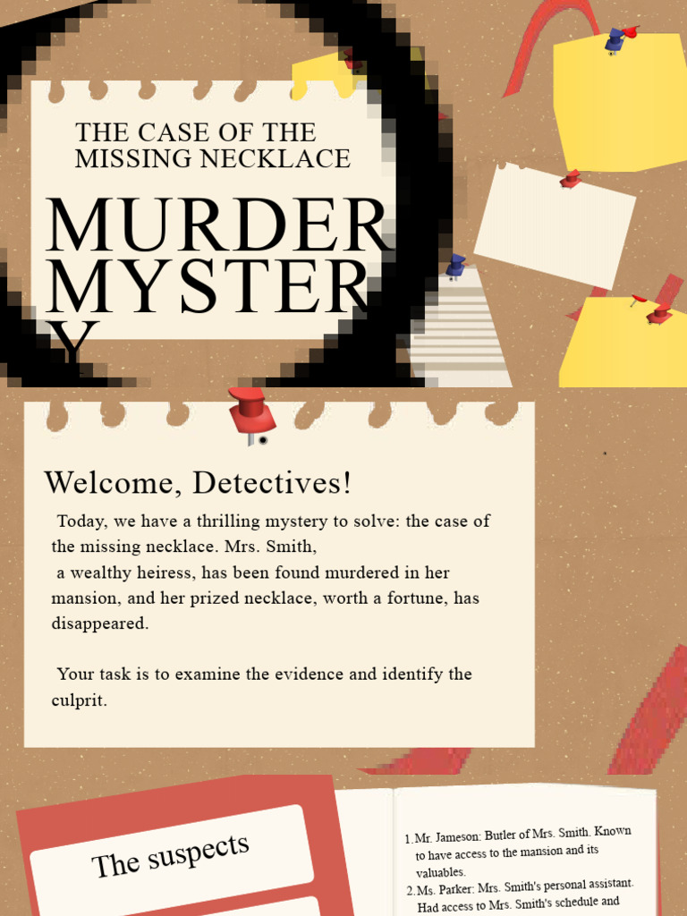 murder mystery ppt | PDF