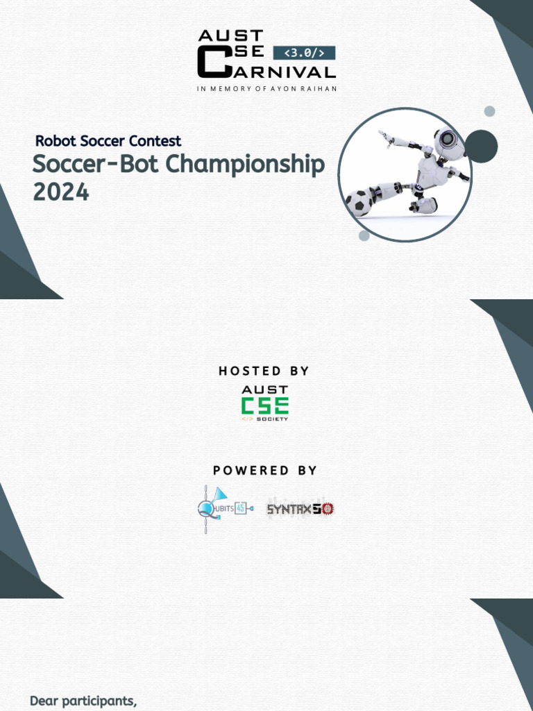 Rule Book of Robo Soccer | PDF | Referee | Sports