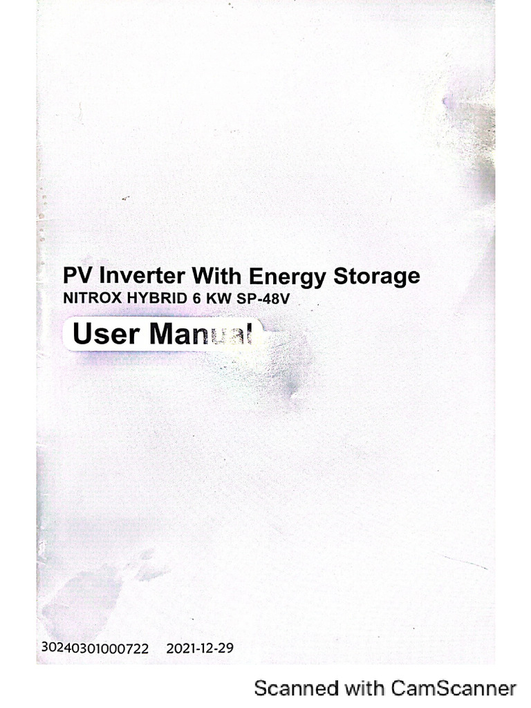 Inverex Nitrox 6kw User Manual | PDF