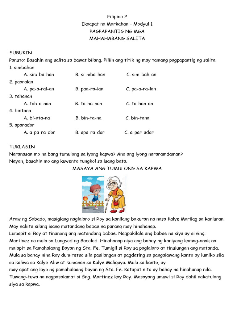 Filipino-2 Q4 W1 | PDF