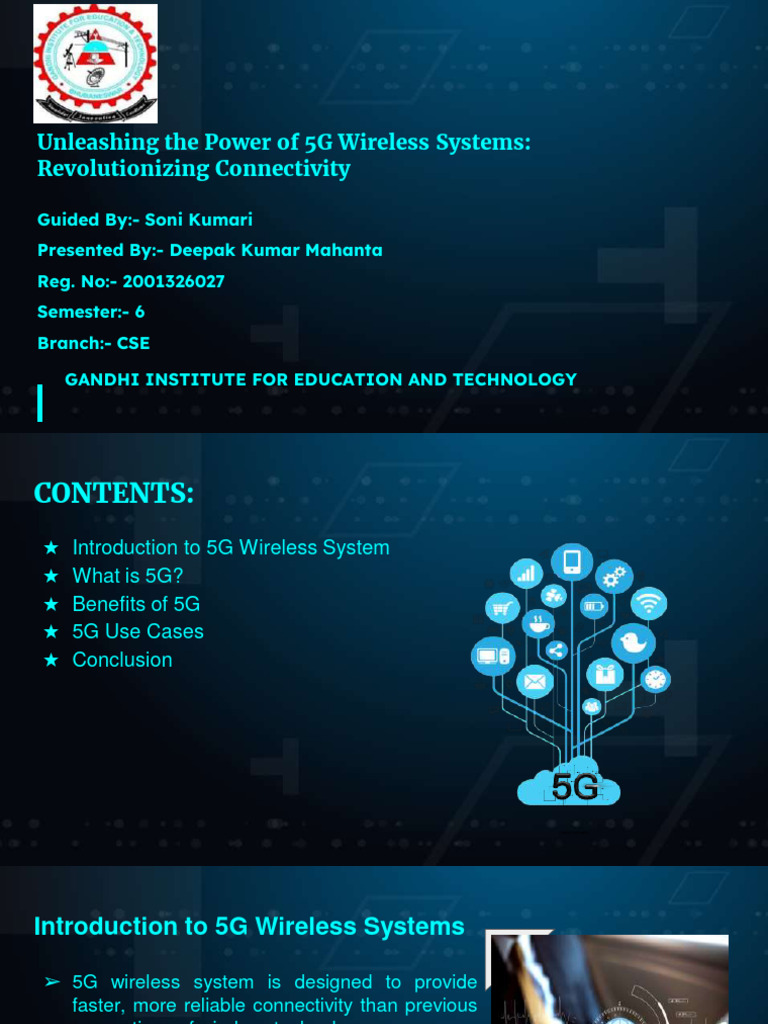 Unleashing The Power of 5G Wireless Systems - Revolutionizing Connectivity | PDF | Computer ...