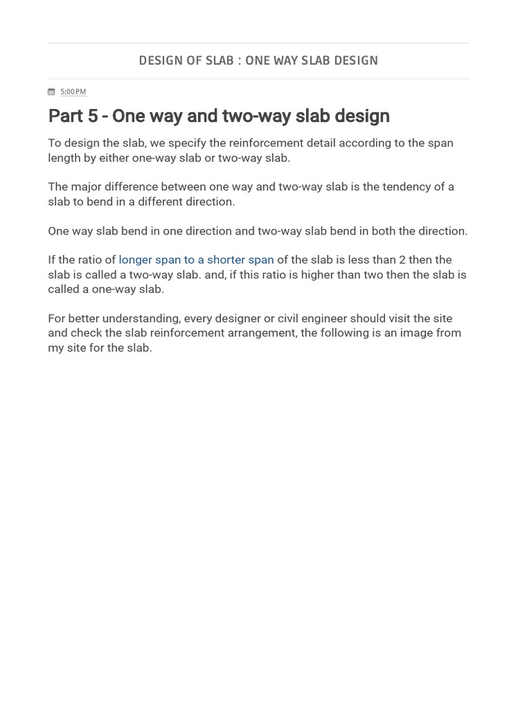 One-Way vs Two-Way Slab Design Guide | PDF | Structural Engineering ...