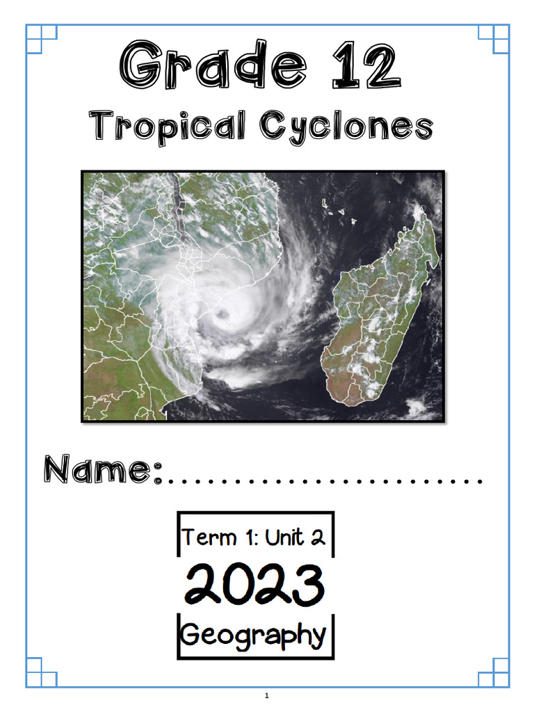 Tropical Cyclone Grade 12 | PDF | Eye (Cyclone) | Tropical Cyclones