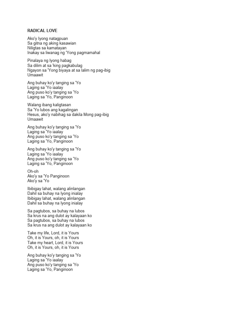 Lyrics | PDF