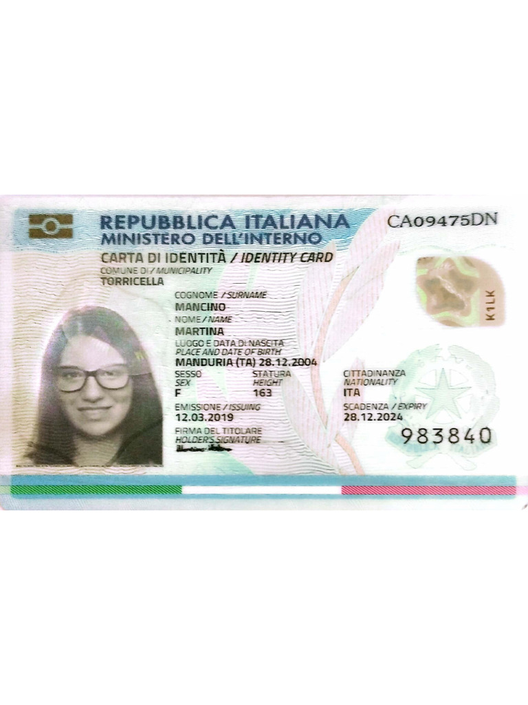 Carta Identità | PDF