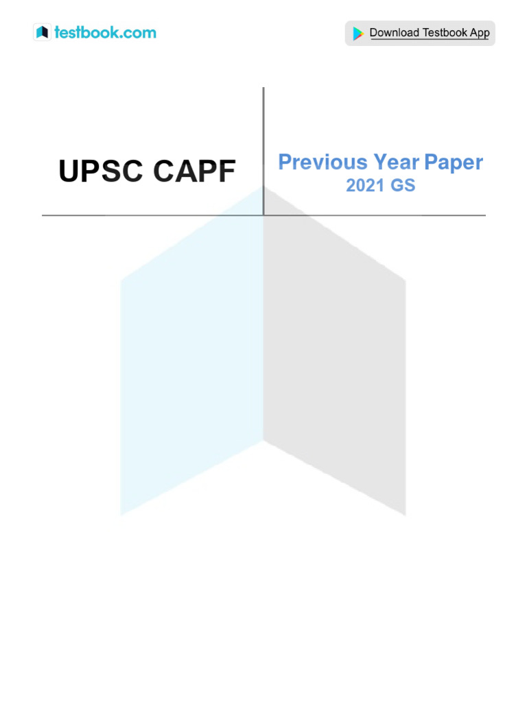 UPSC CAPF 2021 GS Previous Paper | PDF | Games & Activities | Computers