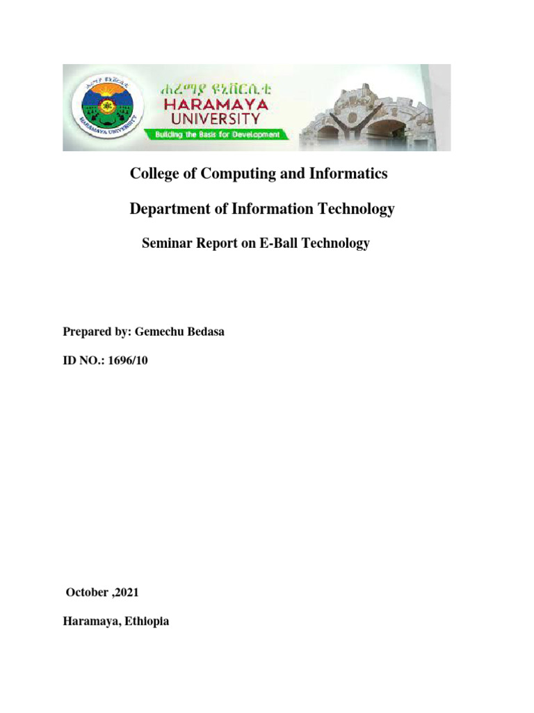 College of Computing and Informatics Department of Information Technology | PDF | Computer ...