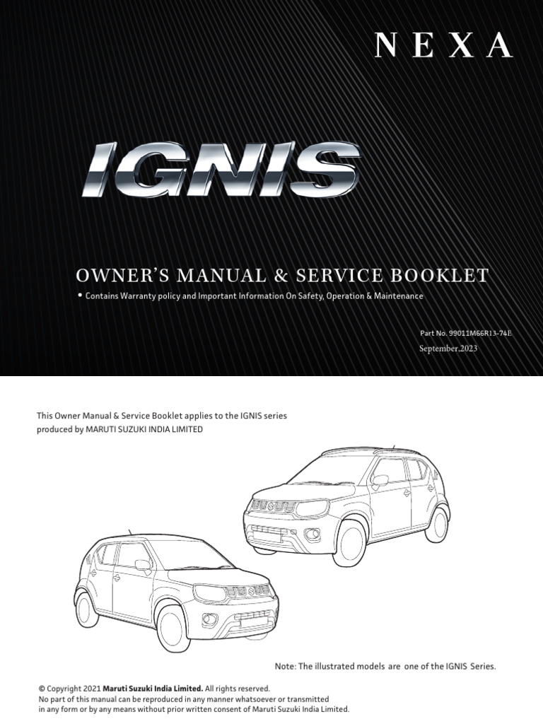Ignis Manual 1 | PDF | Gasoline | Motor Vehicle