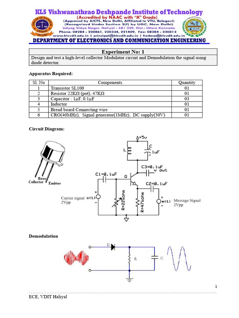 BECL404 Manual | PDF | Modulation | Sampling (Signal Processing)