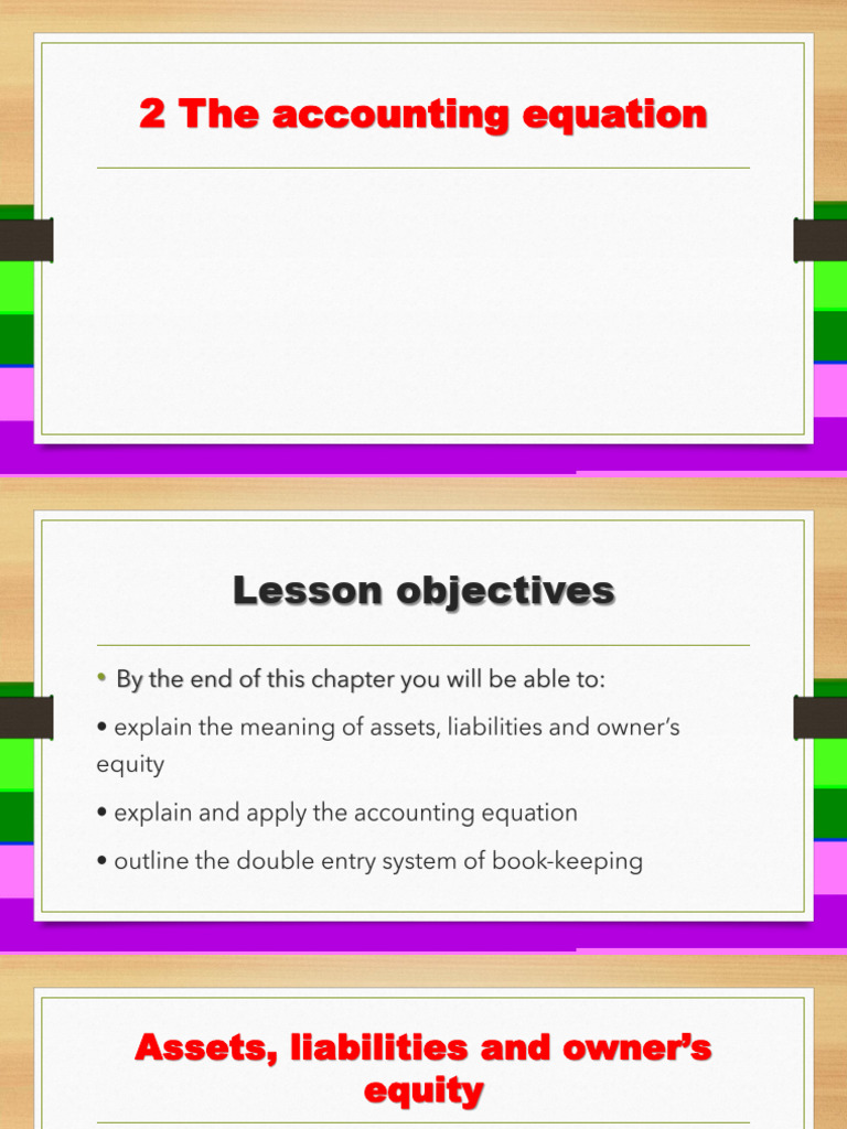 Accounting Equation | PDF