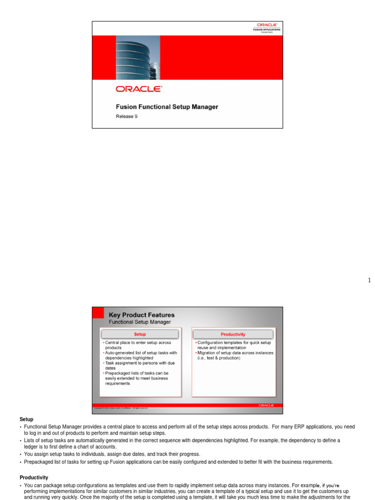 01 - Functional - Setup - Manager - Speakernotes | PDF | Accounts ...