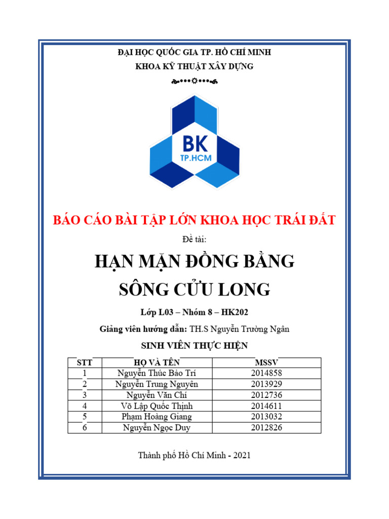 Hạn mặn đồng bằng SCL | PDF