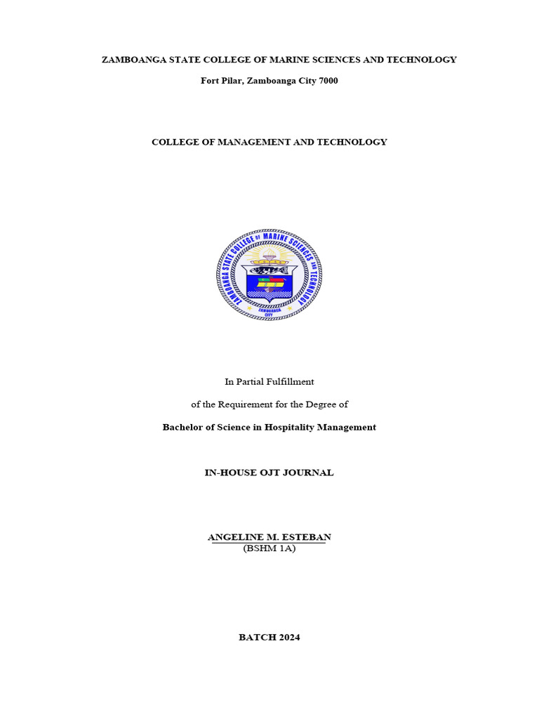 Journal Template Editable in House Ojt | PDF