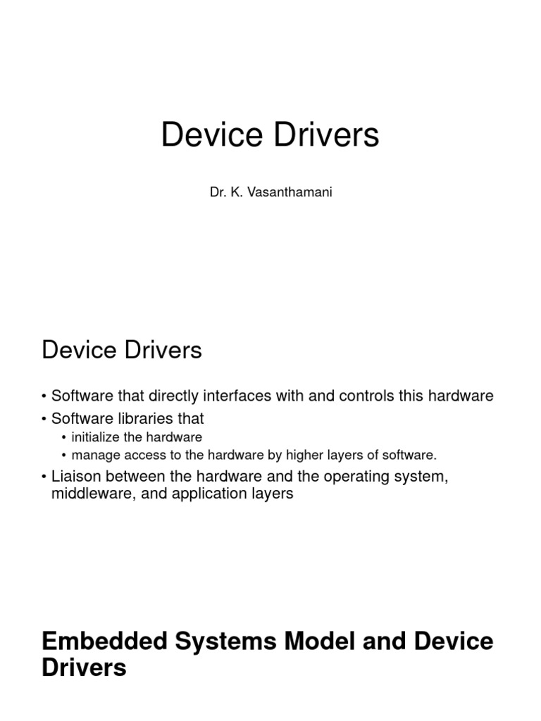 DeviceDrivers New | PDF | Computing | Computer Engineering