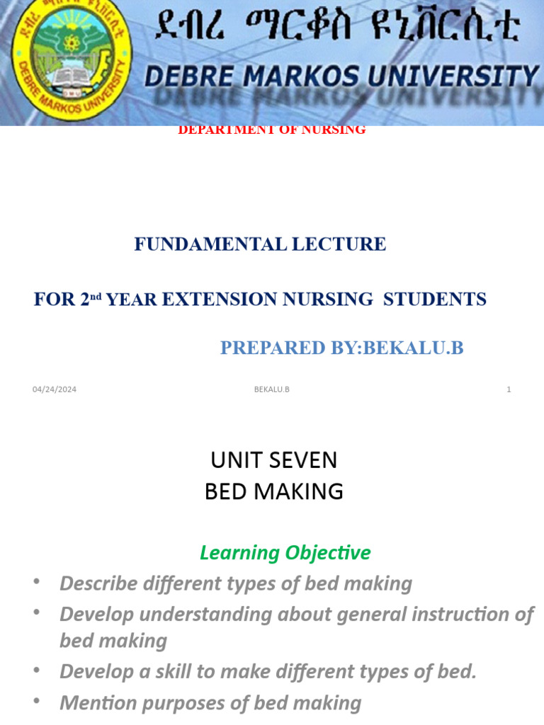 7 BED MAKING | PDF | Bed | Bedding