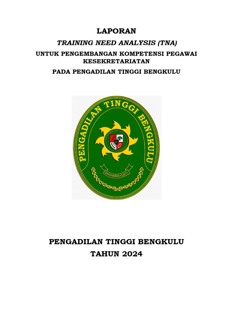 TNA PT BKL 2024 | PDF
