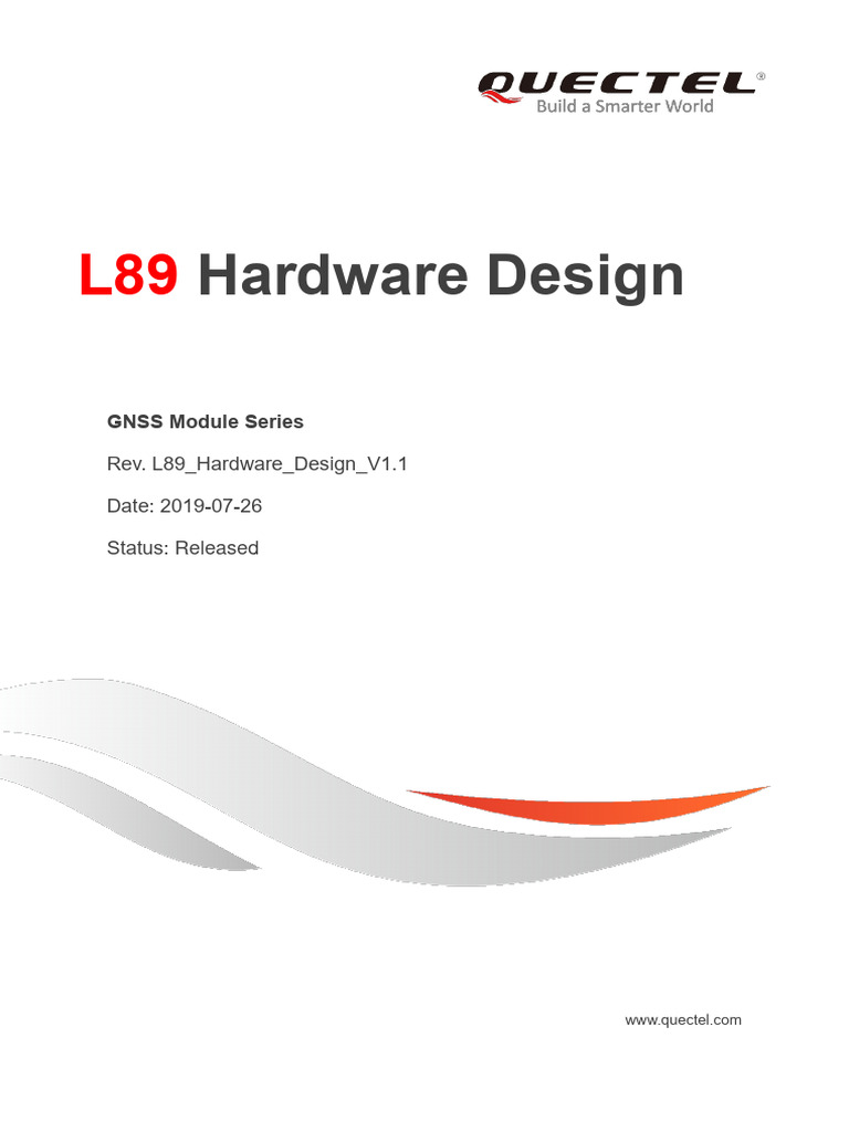 Quectel L89 Hardware Design V1.1 | PDF | Cellular Network | Radio