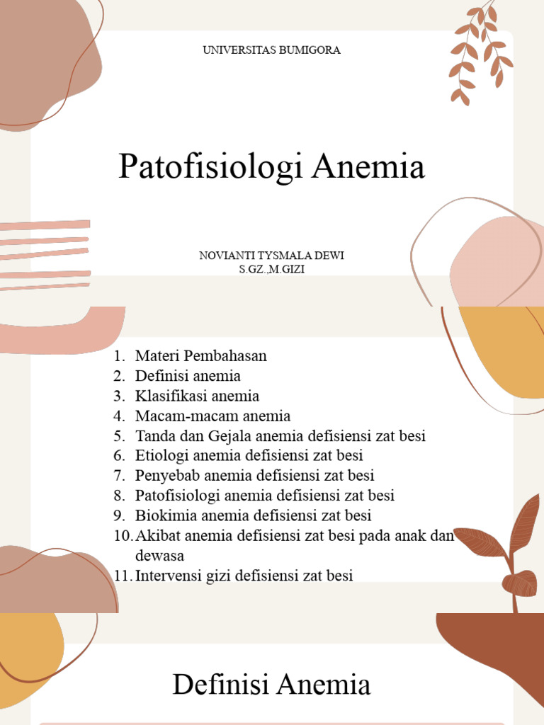 Patofisiologi Anemia | PDF