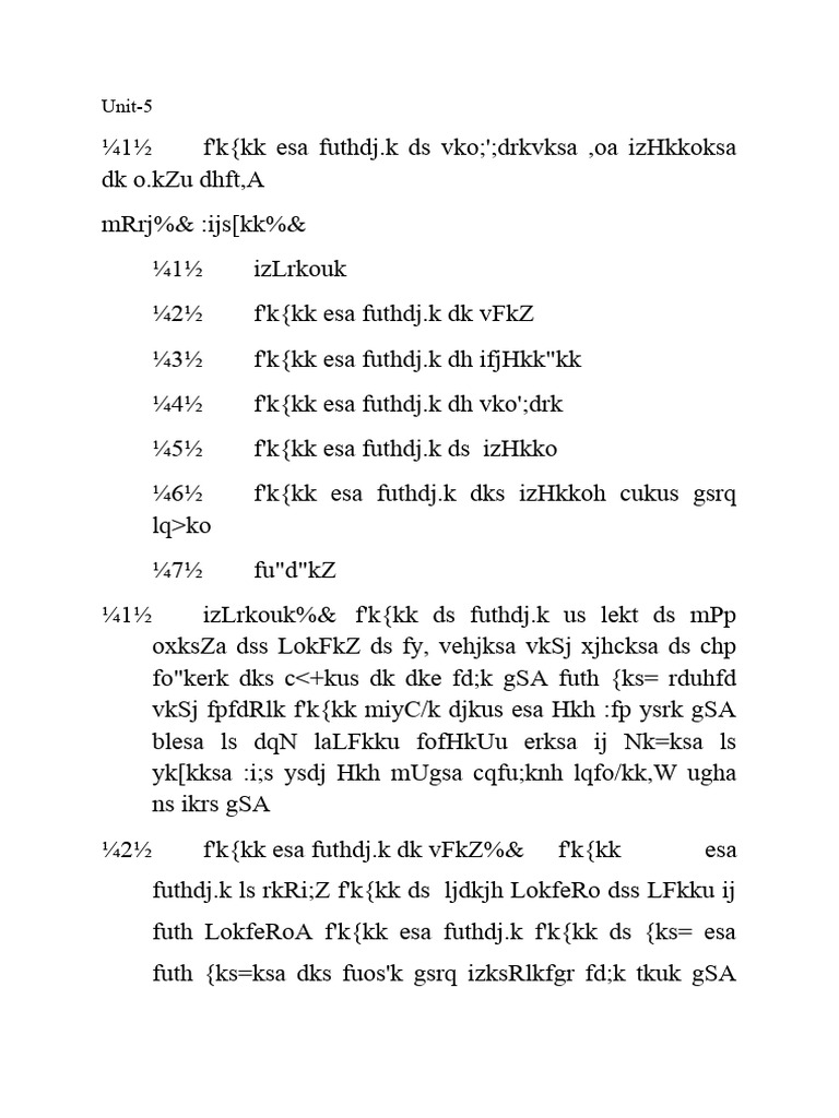 Unit 5 | PDF