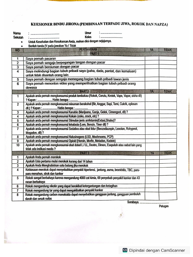 Skrining Bindu Jirona | PDF