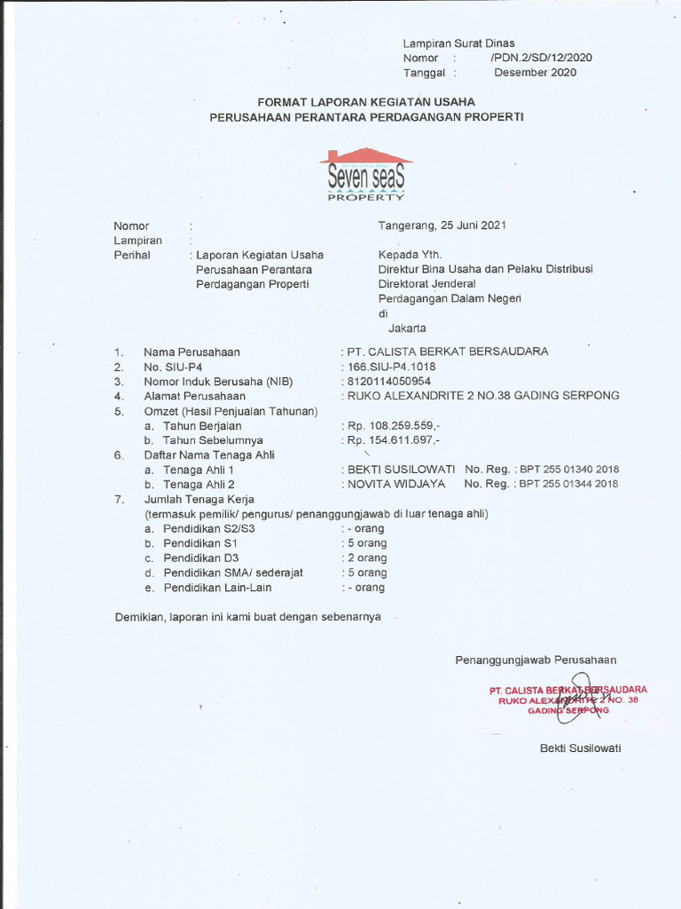 Format Lap Kegiatan Usaha P4 Pdf