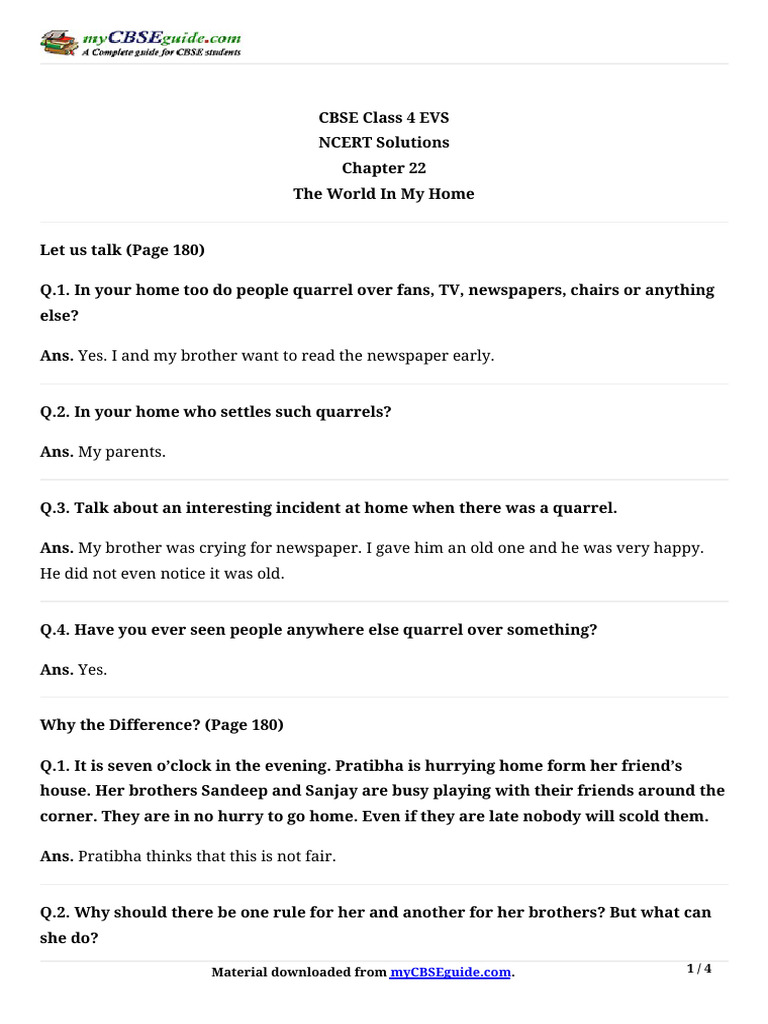 4 Evs Ncert Ch22 | PDF