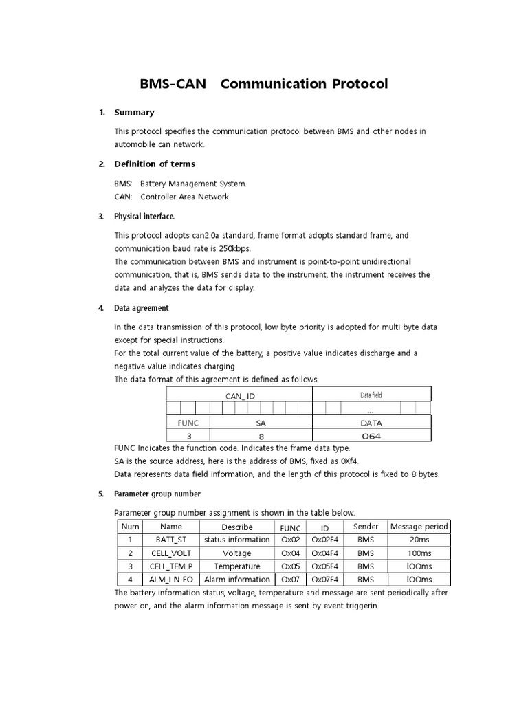 Jikong-BMS-CAN Communication Protocol | PDF | Computer Science ...