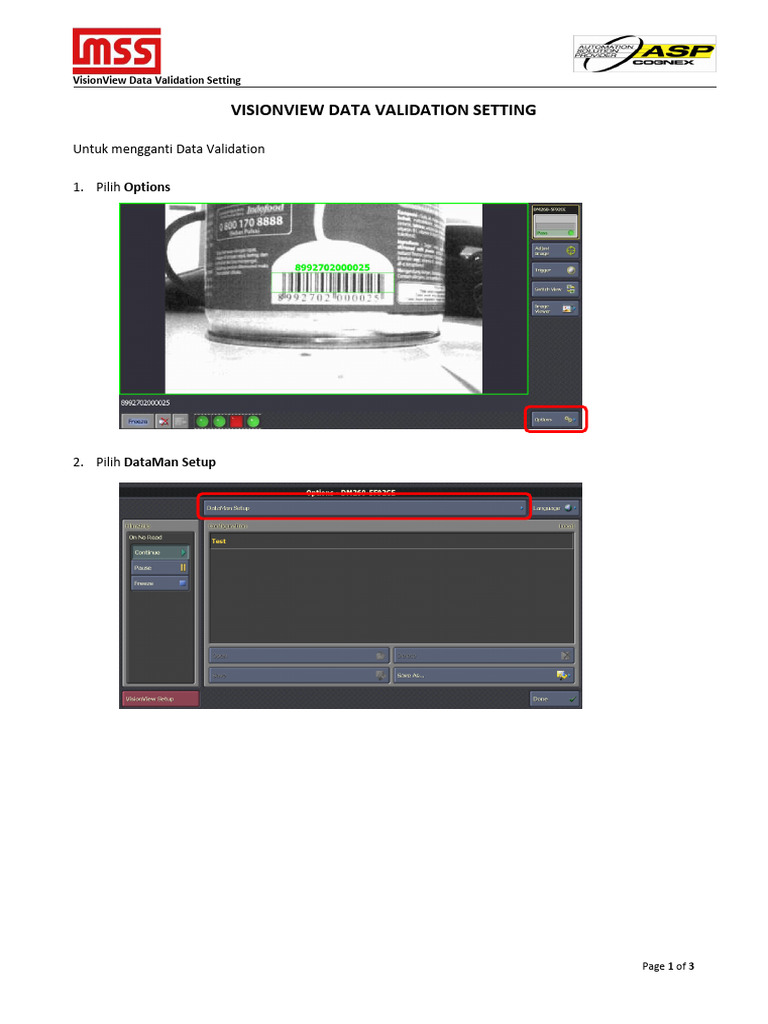 Setting SKU Baru Dataman | PDF