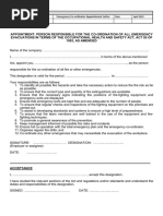 First Aider Appointment OSHAct | PDF